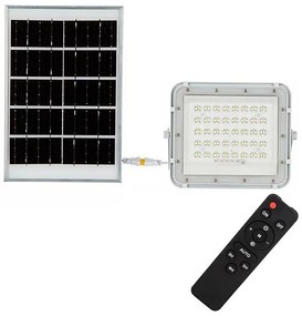 LED Venkovní solární reflektor LED/6W/3,2V IP65 4000K bílá + DO