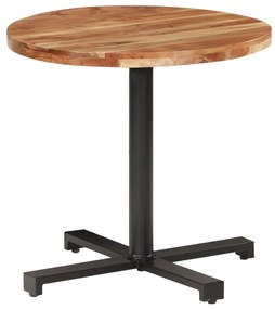 Bistro stůl kulatý Ø 80 x 75 cm masivní akáciové dřevo - Default Title