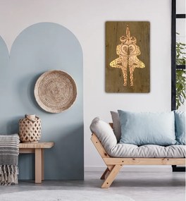 Li-Go "Souznění" světelný obraz 230V 38x62 cm provedení povrchu: dub světlý