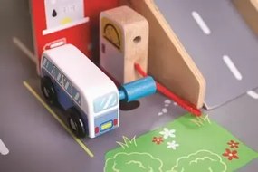 Bigjigs Toys Garáž s parkovištěm / od 3 let