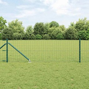 Evropský plot se hroty 50 x 0,4 m Ocel potažená PVC Zelená 3350624