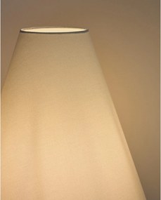 Hnědá stojací lampa s textilním stínidlem (výška 153 cm) Navat – Kave Home