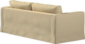 Potah na pohovku IKEA  Karlstad 3-místná, nerozkládací, dlouhý barva zelená látka pletený vzor