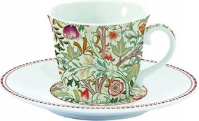 Šálek Porcelánový Podšálek Květiny William Morris Natur