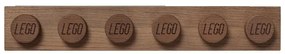 LEGO dřevěný stojan na knihy dub - tmavě mořený