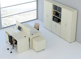NABYTEK-DESIGNOVY.CZ - R111006 12 - Sestava kancelářského nábytku Komfort 6 javor