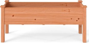 Costway Vyvýšená postel ze dřeva pro děti Žlab na rostliny pojme až 100 kg