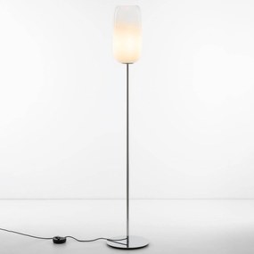 Artemide Gople stojací lampa bílá/stříbrná