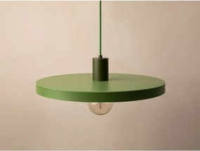 Zelené kovové závěsné svítidlo ø 40 cm Ori – Micadoni