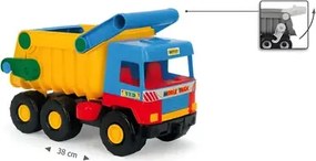 WADER Auto Middle Truck sklápěč / 38 cm / plast / od 3 let