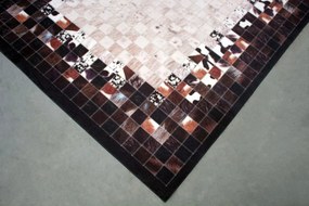 BE Koberec Porte 2054 BLACK - černá béžová obdélníková Rozměr: 50x80 cm