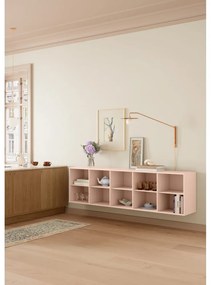 Světle růžová závěsná knihovna 176x61x42 cm Mistral – Hammel Furniture