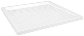 vidaXL Sprchová vanička s puntíky bílá 90 x 90 x 4 cm ABS