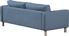 Potah na pohovku IKEA  Karlstad 3-místná, nerozkládací, krátký barva modrá látka pletený vzor