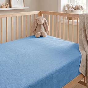 Kvalitex Froté dětské prostěradlo světle modré 60x120cm