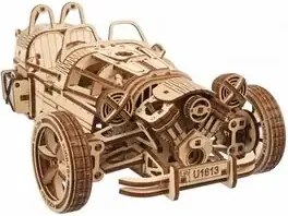 Ugears 3D dřevěné mechanické puzzle Tříkolka UGR-S / od 14 let / 457 d