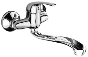 Mereo Mereo, Dřezová nástěnná baterie, Lila, s ramínkem plochým vyhnutým 210 mm, chrom, CBEE301A