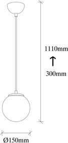 Stropní svítidlo UZUM I černé