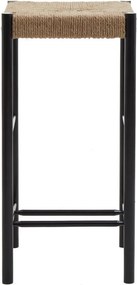 Černá/v přírodní barvě barová stolička z bukového dřeva (výška sedáku 72 cm) Bandar – Premier Housewares
