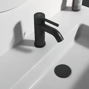 Ideal Standard CeraLine - Umyvadlová baterie s výpustí | černá
