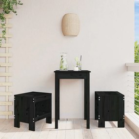 vidaXL Zahradní stoličky 2 ks 40 x 36 x 45 cm masivní borové dřevo [825339] Barva: Černá borovice