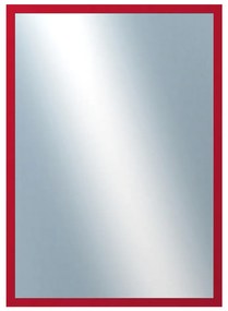 DANTIK - Zarámované zrcadlo - rozměr s rámem cca 50x70 cm z lišty PERLA červená lesklá vysoká (2878)