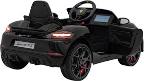 Elektrické autíčko Porsche Spyder RS ​​718 MP4 černé