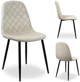 Čalouněná designová židle ForChair III béžová