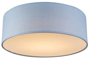 Stropní svítidlo modré 30 cm včetně LED - Drum LED