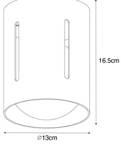Designové stropní svítidlo bílé - Yana