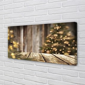 Obrazy na plátně Desky vánoční stromky 125x50 cm