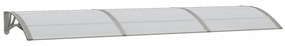 vidaXL Vchodová stříška šedá 300 x 80 cm polykarbonát