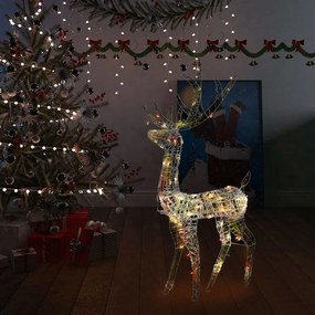 329784 vidaXL Vánoční dekorace akrylový sob 140 LED 120 cm barevné světlo