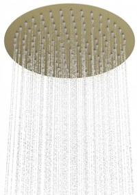 Gamma Gamma, kulatá sprchová nerezová hlavice 25 cm, zlatá matná, GMA-DMO25-BGD