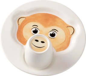 Villeroy&Boch Villeroy & Boch Animal Friends Dětská Sada Opička - hrnek a talíř, 2ks