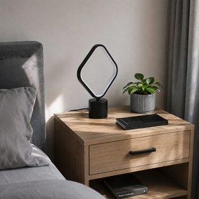 Toolight Rea, Noční LED lampička LHJ124-T Černá, OSW-03279