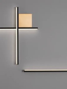 Designové nástěnné svítidlo Cross 50 zlatá