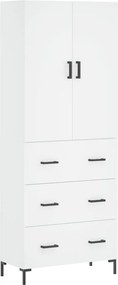 Skříň highboard bílá 69,5 x 34 x 180 cm kompozitní dřevo 3195843