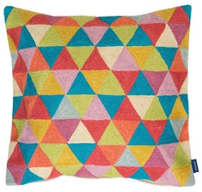 SCANquilt povlak ART WOOL triangles multi 45 x 45 cm