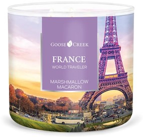 Goose Creek Candle svíčka World Traveler France - Marshmallow Macaron , 411 g