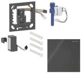 Geberit - Elektronické ovládání splachování pisoárů typ 40, bateriové napájení, Bluetooth, sklo/černá 116.034.SJ.1