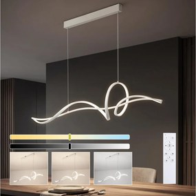 Brilagi - LED Stmív. lustr na lanku SIGNATURE LED/55W/230V 120x23 cm bílá + DO