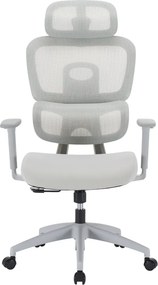 Ergonomická kancelářská židle NEONIT - šedá síťovina / nosnost 150 kg