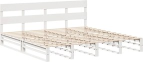 Postel bez matrace bílá 180 x 200 cm masivní borovice 3302304