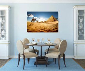 Obraz pyramidy v Egyptě Velikost (šířka x výška): 150x100 cm