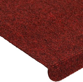 Samolepicí podložky na schody 30 ks Červená 65x24,5x3,5 cm 3365916