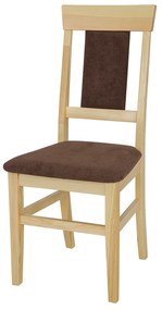 Drewmax KT118 dřevěná čalouněná židle masiv borovice