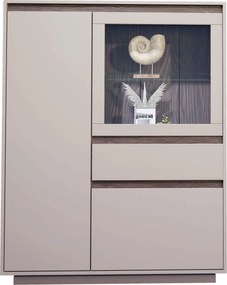 XXXLutz VYSOKÁ KOMODA, barvy ořechu, kašmírová, 110/141/41 cm Stylife - Vysoké komody - 001937015526