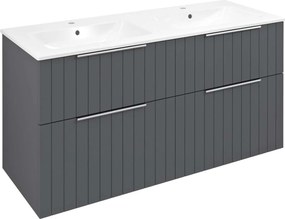 Sapho Cirasa - Umyvadlová skříňka Strip 118x64x46 cm, 4x zásuvka, carina CR121-4141S-21