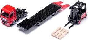 SIKU Auto tahač MAN + vysokozdvižný vozík Linde Forklift 1763 / 1:87 /